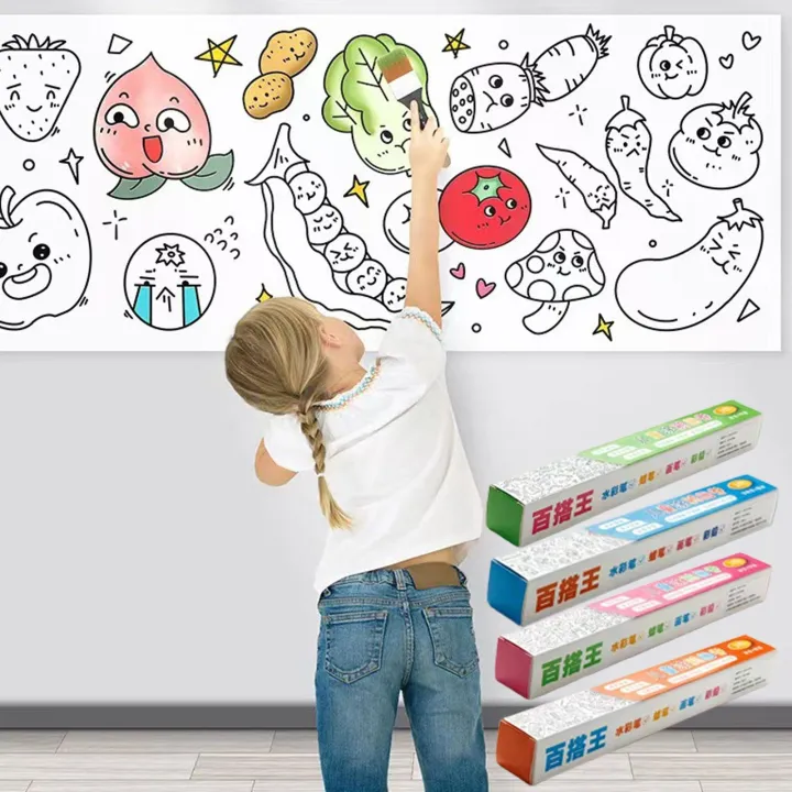300cm Overlength Graffiti Painting Scroll Wall Pasting Colouring ...