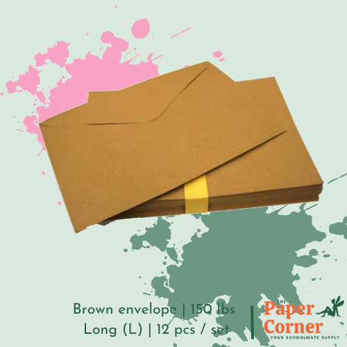 Brown Envelope Long (150lbs) kraft brown paper envelope | Lazada PH