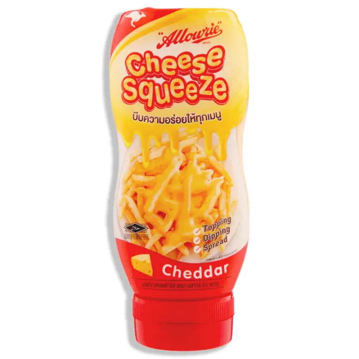 อลาวรี่ ชีสสควีซ เชดด้าชีส 310 กรัม Allowrie Cheese Squeeze Cheddar ...