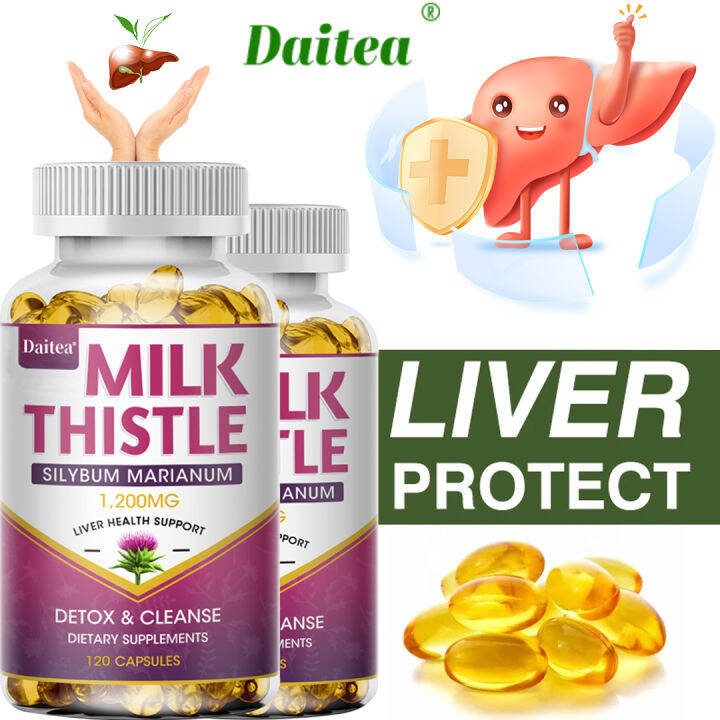 Liver Supplement Supported By Milk Thistle Extract Healthy Liver