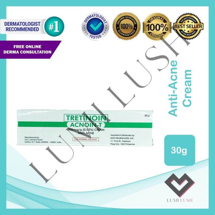 NEW 2023 Tretinoin Acnoin-T 30g 500mcg/g (0.05 ) CREAM ANTI-ACNE FDA ...