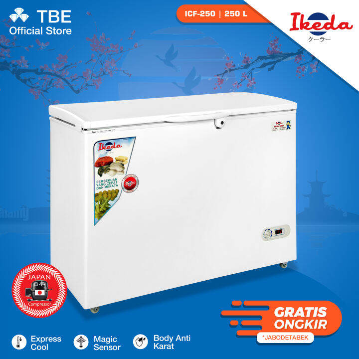 IKEDA Chest Freezer 250 Liter ICF-250 | Lazada Indonesia