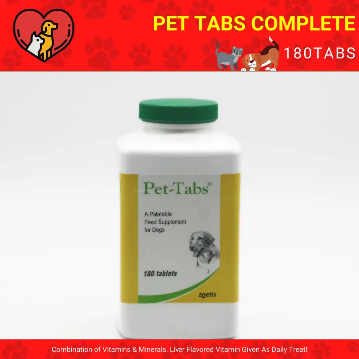 Pfizer Pet Tabs Vitamin and Mineral Supplement for Dogs (180 tabs ...