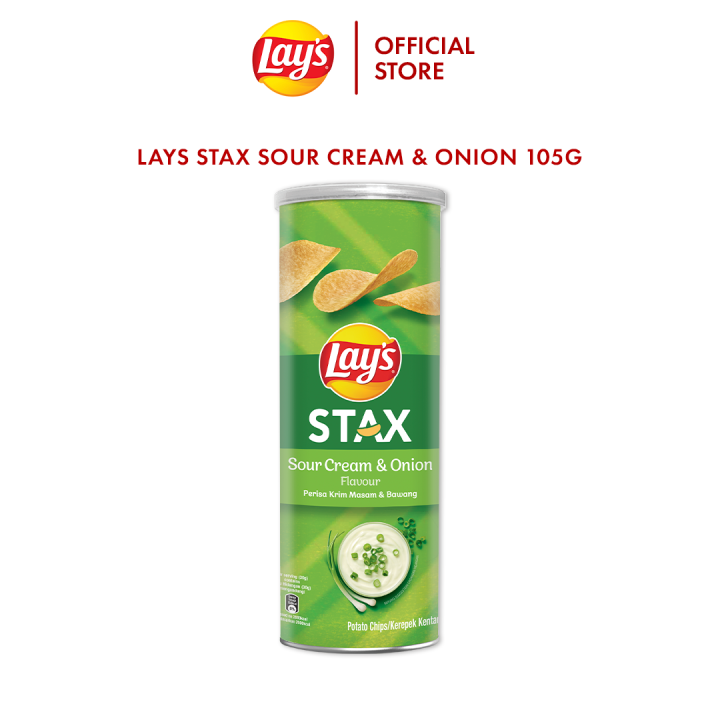 LAYS STAX Sour Cream & Onion 105G | Lazada
