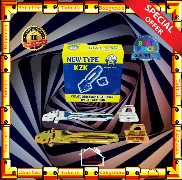 Saniter Teknik Bangunan-Overval Kunci Pintu KZK 3" Inch-Kunci Kait ...