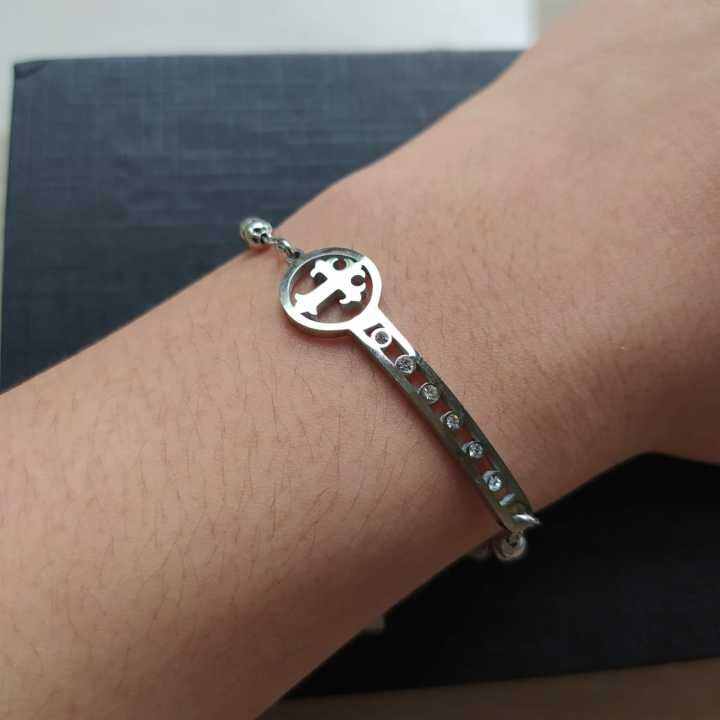 L446 Gelang Titanium High Quality Model Salib | Lazada Indonesia