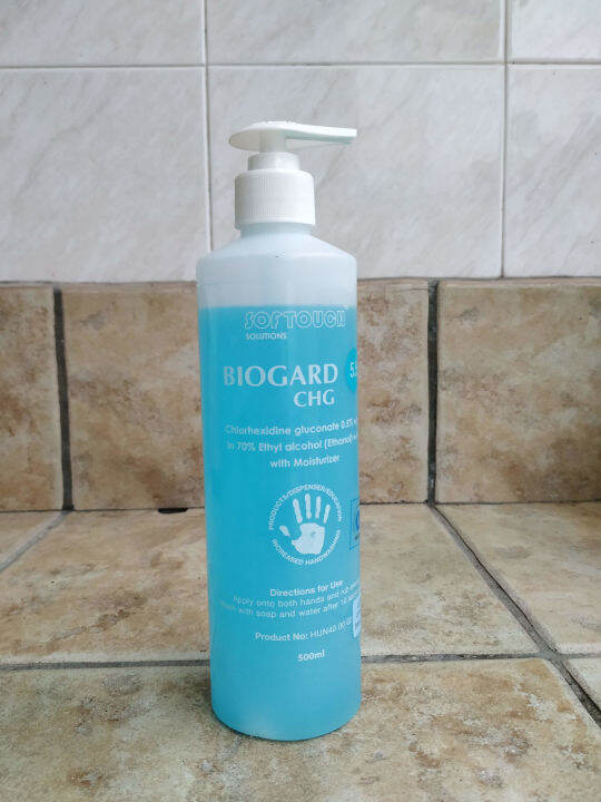 Biogard CHG Ethanol Hand Sanitizer (Ethyl Alcohol Hand Rub), 500ml, GMP ...