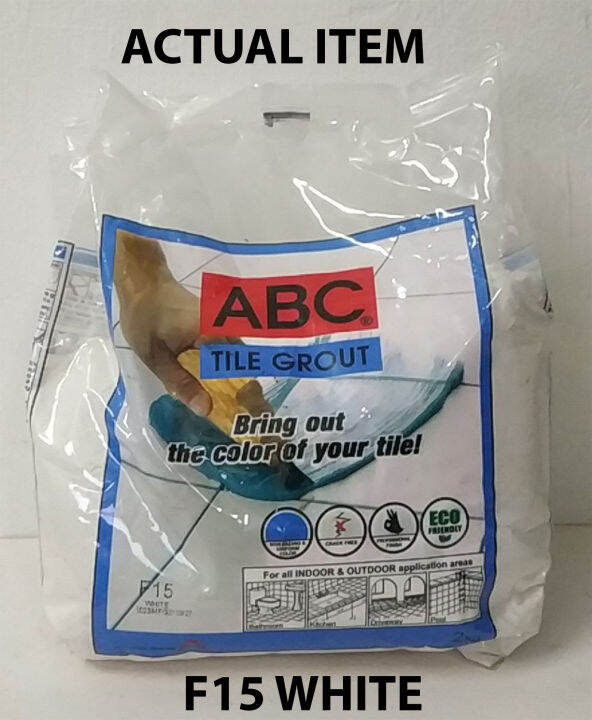 ABC TILE GROUT F15 WHITE ( 2 KILOS ) | Lazada PH