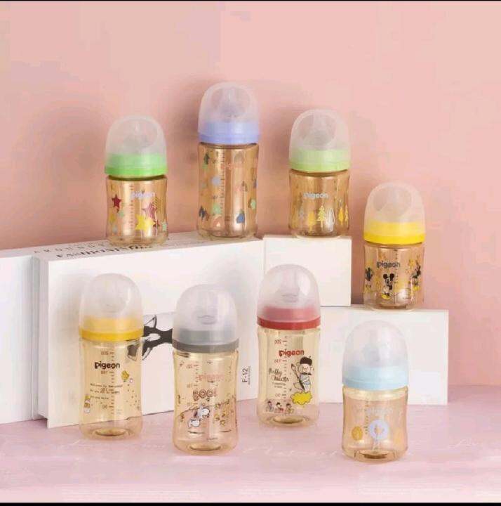 Pigeon Botol Gen 3 Disney 160ml / 240ml PPSU Wide Neck Mickey Minnie Pooh Snoopy | Lazada Indonesia