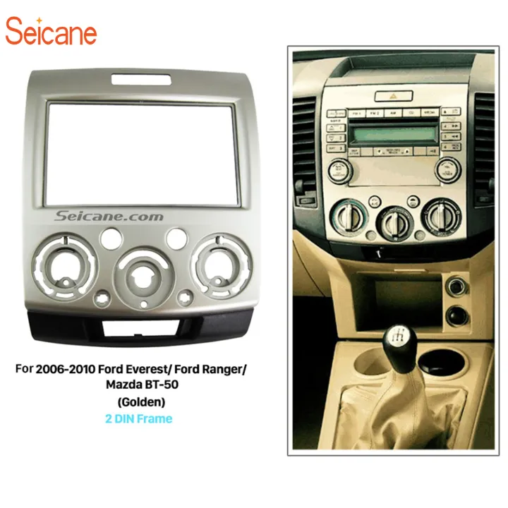 Seicane 2Din Car Radio Fascia for 2006 2007 2008 2009 2010 Ford Everest ...