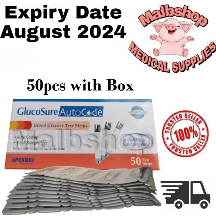 50pcs Blood Glucose Test Strips | Glucosure Autocode Strips Blood ...