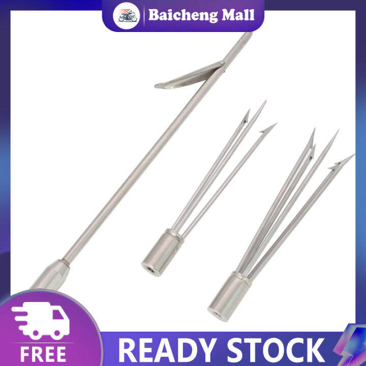 【BaiC💥】1/ 3 / 5 Prong Fishing Tackle Gaffs Barbed Diving Spears Gig ...