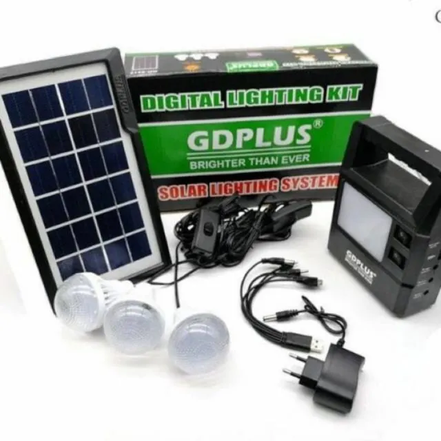 Gdlite gd-8017 or gd -8018 or 8027 version plus solar lighting system kit 1 | Lazada PH