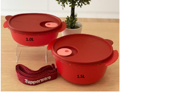 Tupperware: CrystalWave Bowl Set With Strap | Lazada