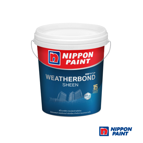 Nippon Paint Weatherbond Sheen นิปปอนเพนต์ เวเธอร์บอนด์ สีน้ำทาอาคาร ...