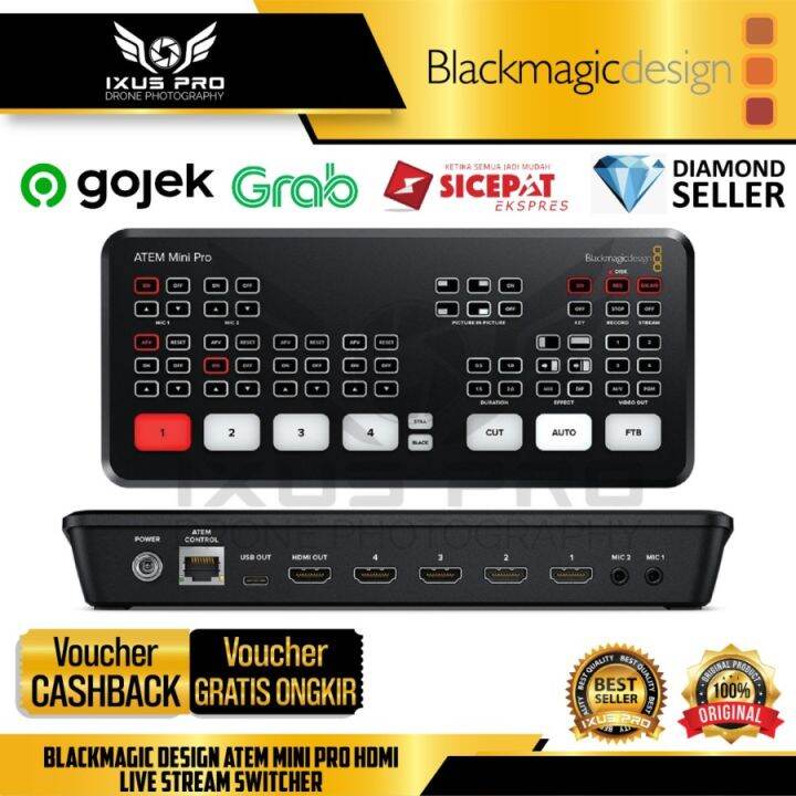 BLACKMAGIC DESIGN ATEM MINI PRO HDMI LIVE STREAM SWITCHER | Lazada ...