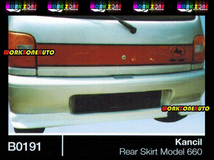 B0191 Perodua Kancil Fiber Rear Skirt Model 660 Body kit Bodykit | Lazada