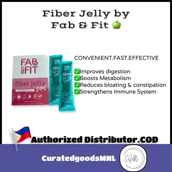 [AUTHORISED DISTRIBUTOR] Fab & Fit Fiber Jelly Plus | 1Box=10 jelly ...