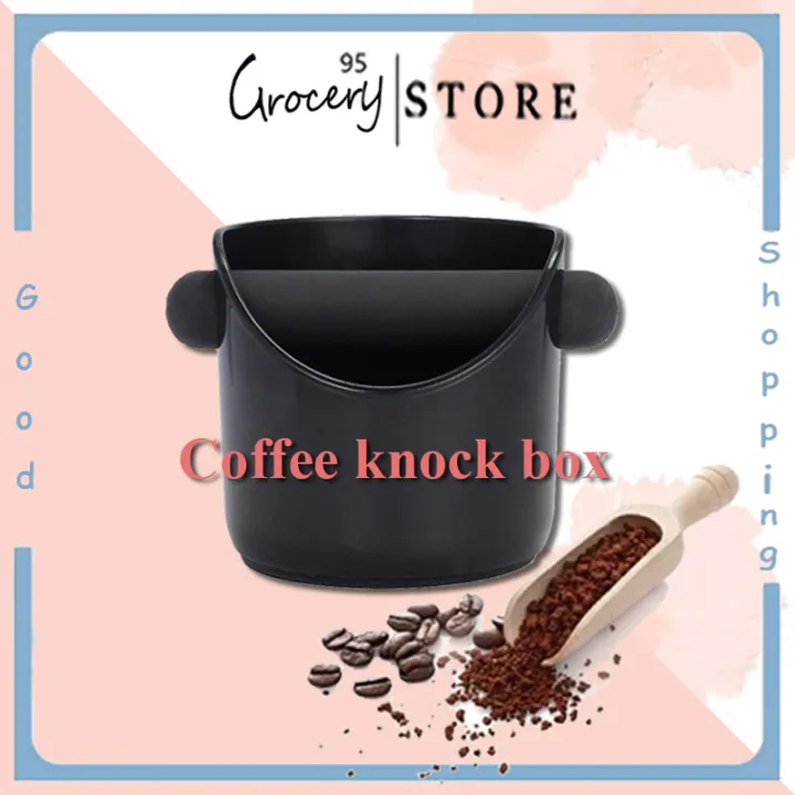 [Spot] coffee grounds box black deep bowl non-slip removable knock ...