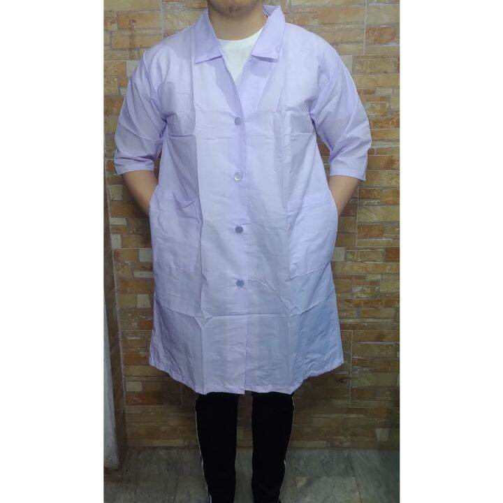 Laboratory Gown / Unisex Lab Gown / Lab Coat 3/4 (3/4 sleeves) Bluish ...