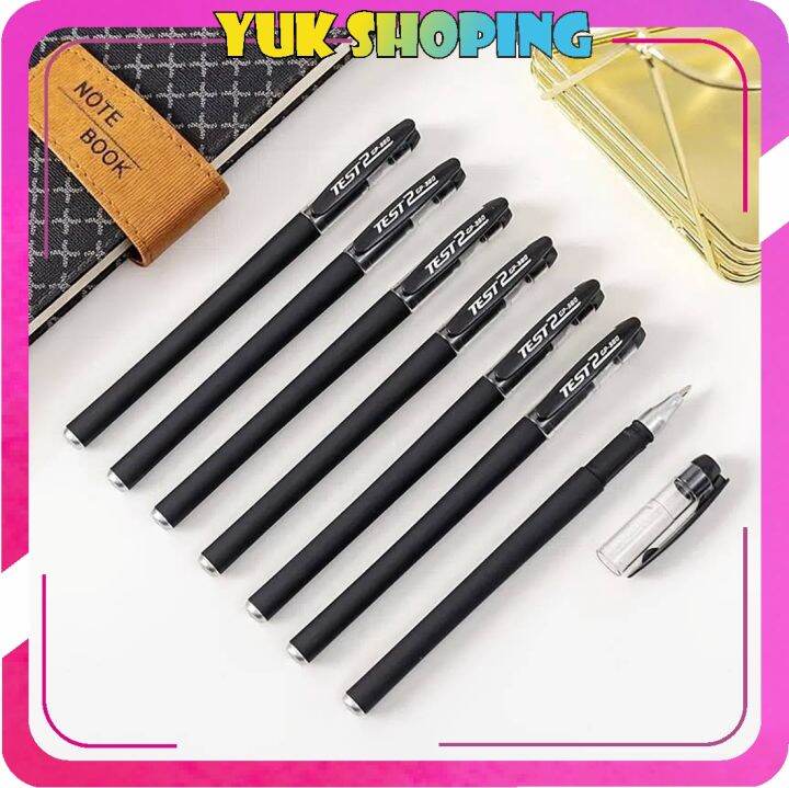 Pena Polos Gel Hitam Pulpen Sekolah Kantor Import S082 | Lazada Indonesia