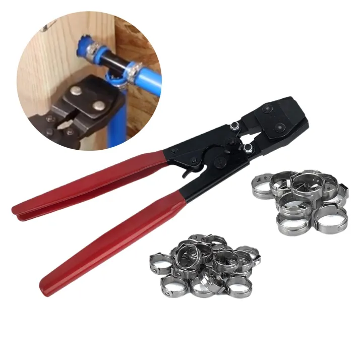 Tahida 1 Set Pex Clamp Cinch Tool Pex Crimper Fittings Water Pipe ...