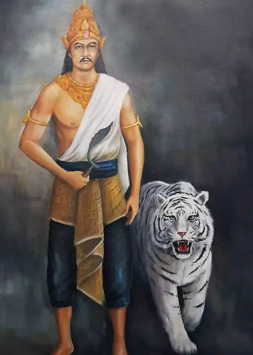 POSTER CETAK SRI BADUGA MAHARAJA PRABU SILIWANGI, LUKISAN CETAK PRABU ...