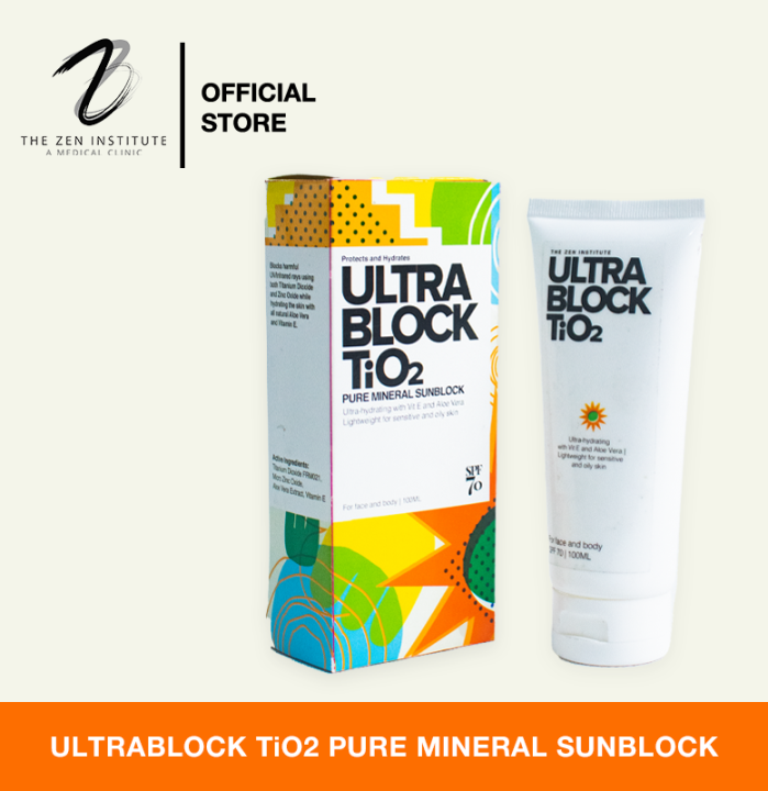 The Zen Institute UltraBlock TiO2 Pure Mineral Sunblock 100ml | Lazada PH