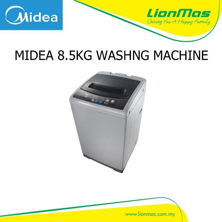MIDEA 8.5KG Top Load Full Auto Washing Machine, MFW852S / MFW-852S | Lazada
