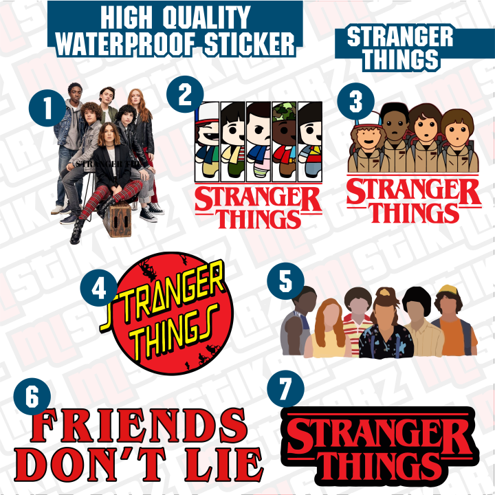 STRANGER THINGS - Waterproof Sticker | Lazada PH