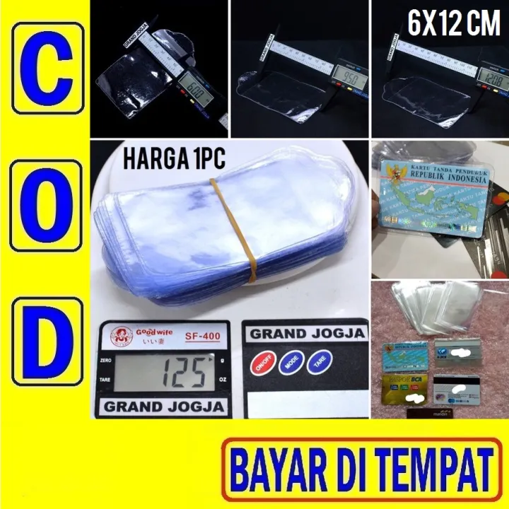 Plastik Ktp Sim Atm Etol Id Card 6x9 Cm Plastik Pengaman Ktp | Lazada ...