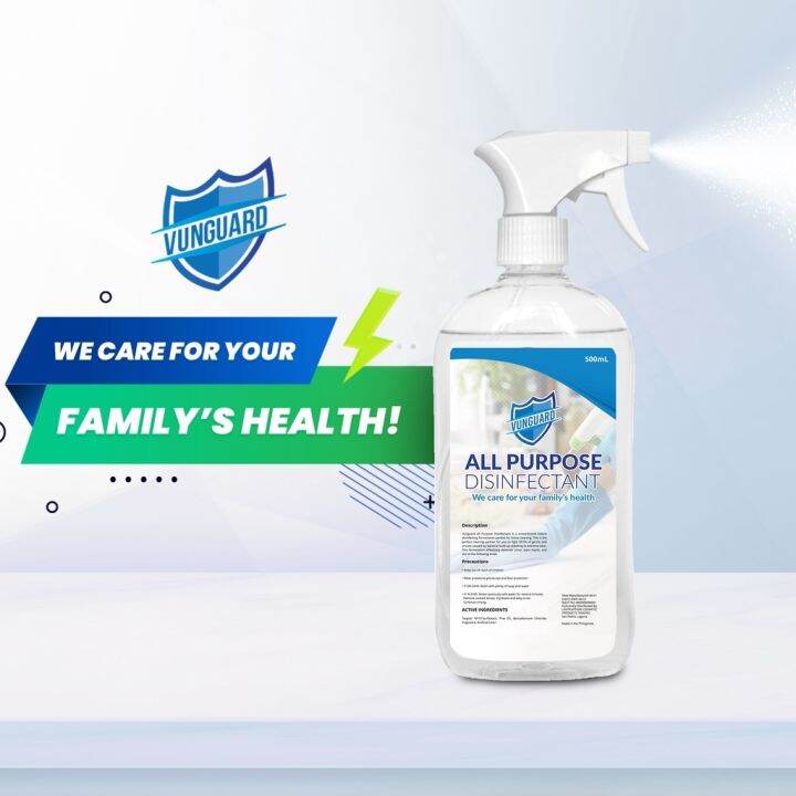 VUNGUARD 500ML ALL PURPOSE DISINFECTANT SPRAY | Lazada PH
