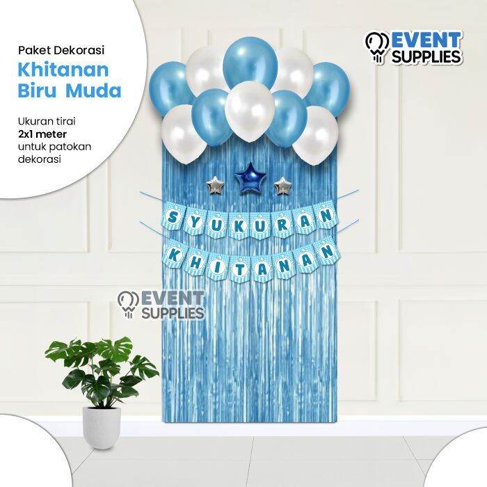 Terlengkap Paket Dekorasi Syukuran Khitanan Banner Boy Dekor Anak ...