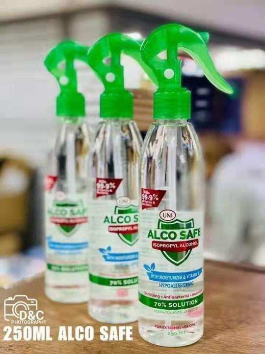 250ML ALCO SAFE SPRAY ALCOHOL | Lazada PH