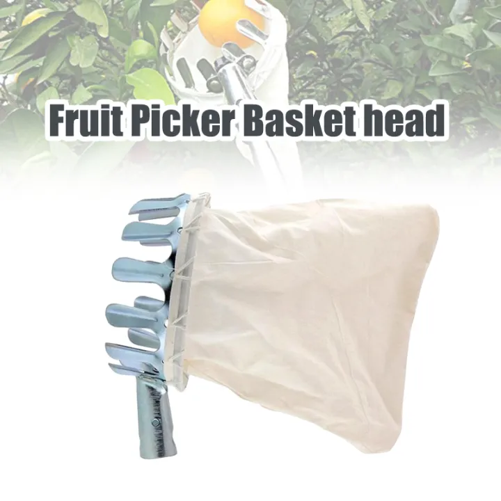 Fruit Picker Head Basket 16CM Diameter Metal Fruit Catcher Harvest Pear ...
