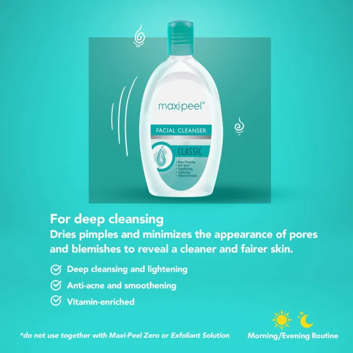 brilliant skin rejuvenating set Maxi-Peel Facial Cleanser Classic 135ml ...
