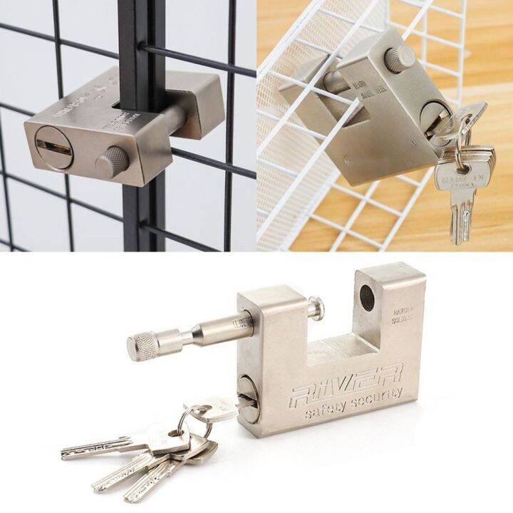 HYTEEWA Monoblock Rectangular Anti-rust 94MM Armoured Padlock Security ...
