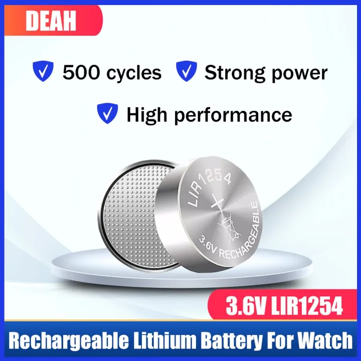 LIR 1254 LIR1254 Lithium Rechargeable Button Cell For Remote Control ...