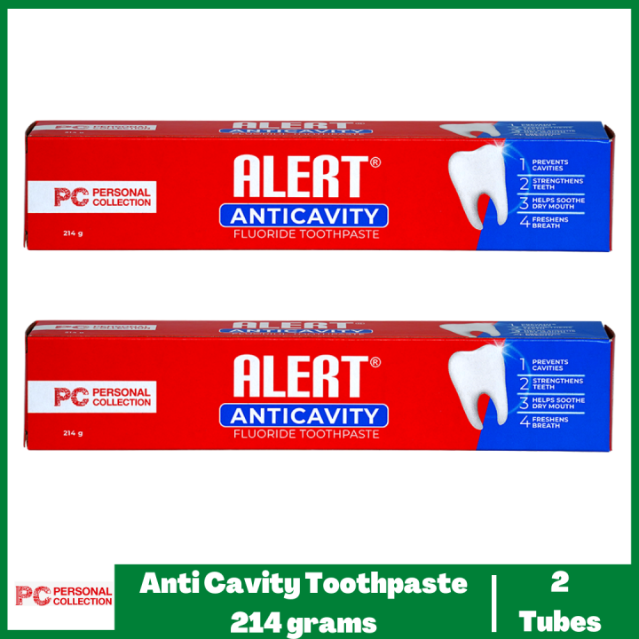 Personal Collection Alert Anticavity Toothpaste 214 grams 2 tubes ...