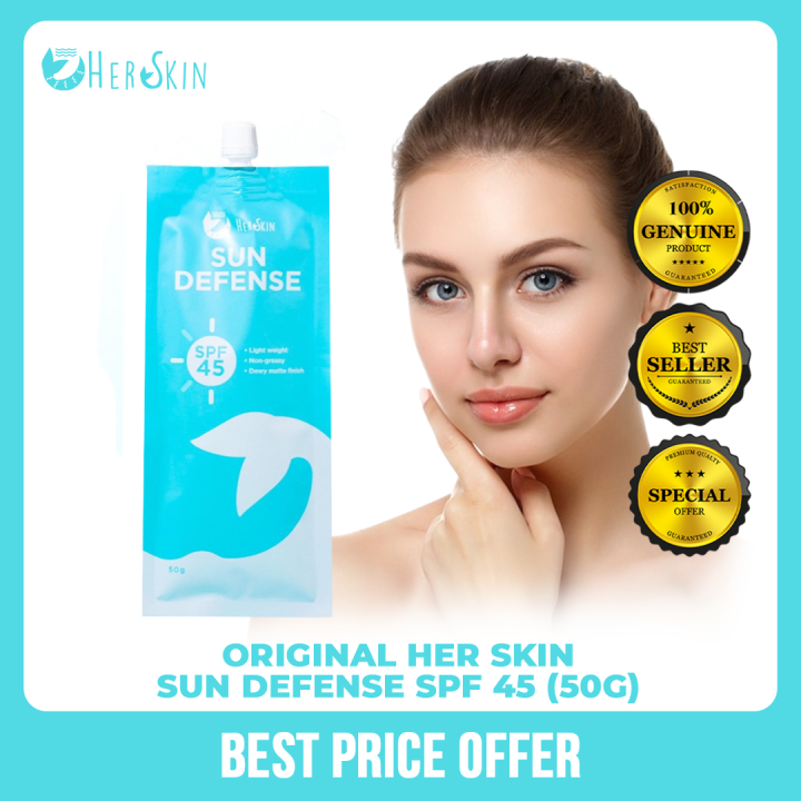 🚩𝐎𝐅𝐅𝐈𝐂𝐈𝐀𝐋 Original Her Skin Sun Defense Advanced Hydration SPF45 (50g ...