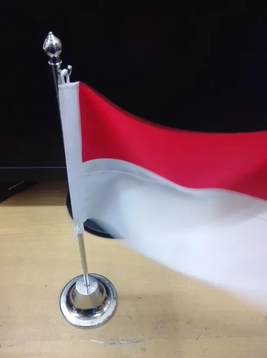 bendera meja merah putih + tiang stainless | Lazada Indonesia