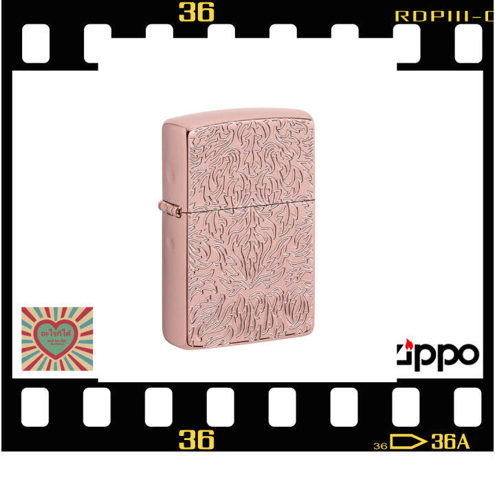 Zippo Armor Carved Rose, 100% ZIPPO Original from USA, new and unfired ...