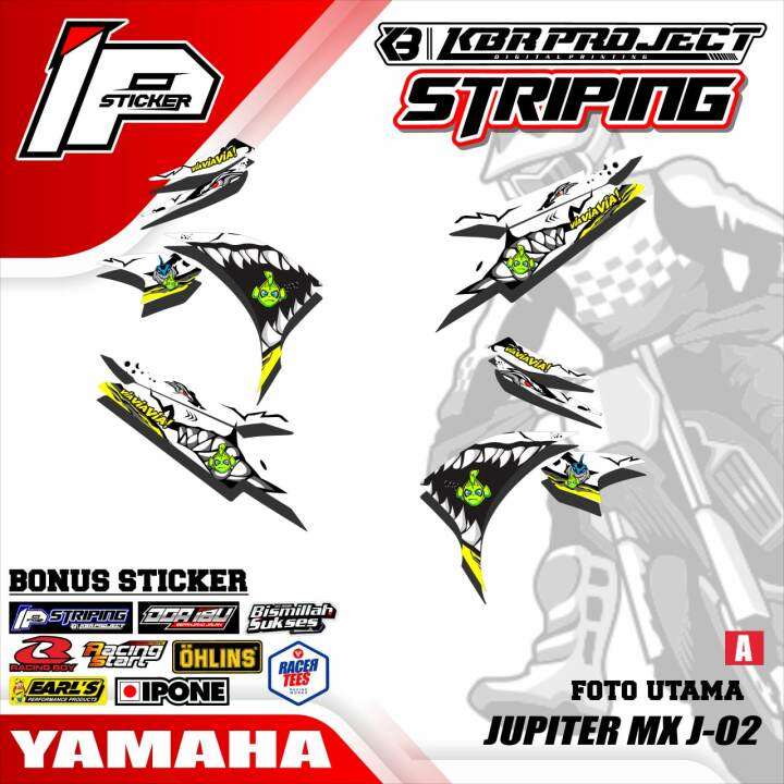 Striping JUPITER MX - Sticker Striping Variasi List YAMAHA JUPITER MX IP.J-02 Design IP Sticker ...