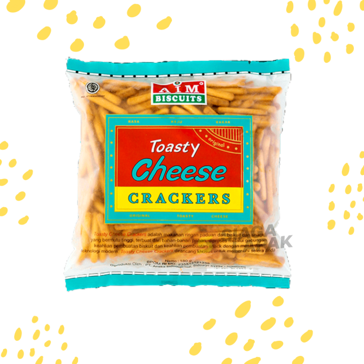 Biskuit Stik Keju Toasty Cheese Crackers 180 gr AIM Biscuit | Lazada ...