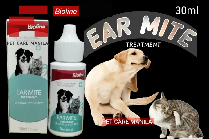 Bioline EAR MITE Treatment, 30ml, for Dogs and Cats | Lazada PH