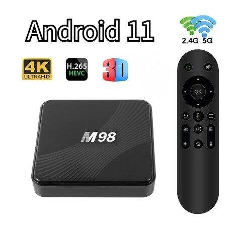 M98 Smart TV Box 1+8GB Android 11 2.4G&5G 1080P HD 4K Multimedia Player ...