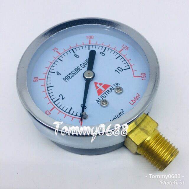 MANOMETER COMPRESSOR 2,5 INCI 10BAR 150PSI FORBES AUSTRALIA 10 BAR 2,5 ...