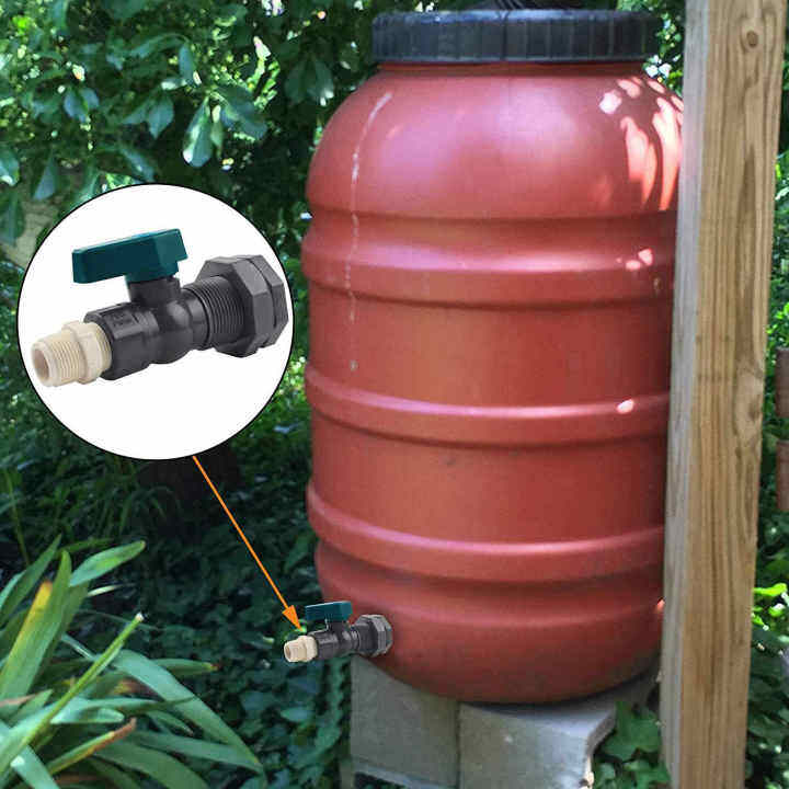 PVC faucet Internal and external wire ball valve valve accessories 6 ...