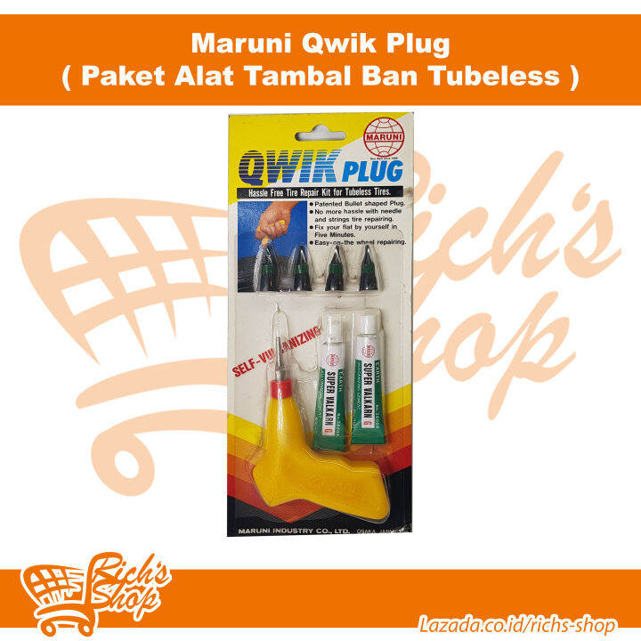Alat Tambal Ban Tubeless Lengkap Maruni Qwik Plug | Lazada Indonesia