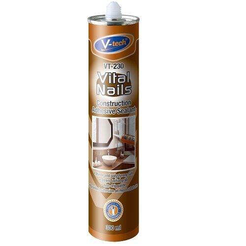 V-TECH Vital Nails Lem Serbaguna Construction Adhesive Sealant Vtech ...